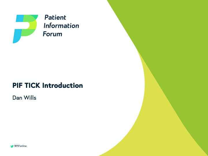 Webinar: PIF TICK – the new quality mark for health information ...