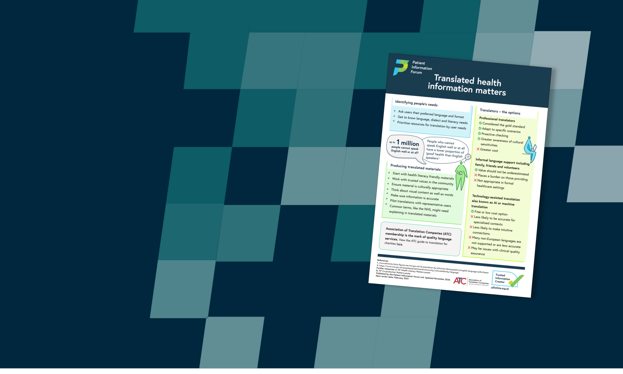 Translated health information matters | Patient Information Forum